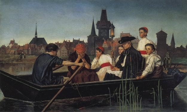 Matthew James Lawless - The Sick Call, 1863 - 24 Inch Large Canvas ...